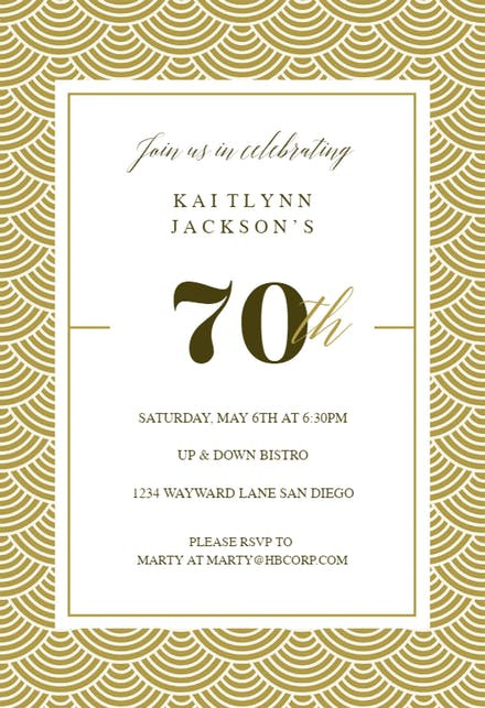 25 Best 70th Birthday Invitation Wording Home Family Style And Art Ideas