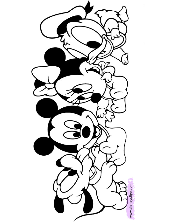 Coloring Pages Disney Mickey Mouse 50 SVG Design FIle